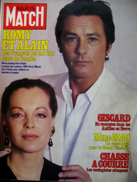 ALAIN DELON ET Romy Schneider Paris Match N° 1650 Fevrier 1981 EUR 10 ...