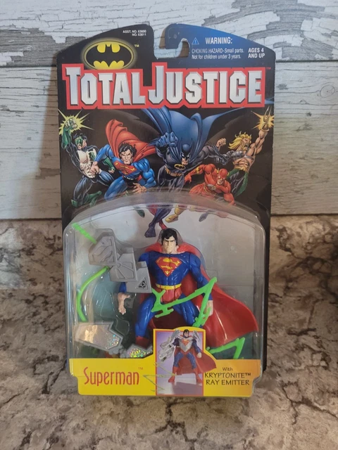 ACTION FIGURE SUPERMAN Total Justice DC vintage Kenner 1996 Hasbro ...