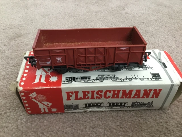 FLEISCHMANN 5012 GERMAN Goods Wagon DB 885 H0 scale 1:87 Ho 00 Free p&p ...