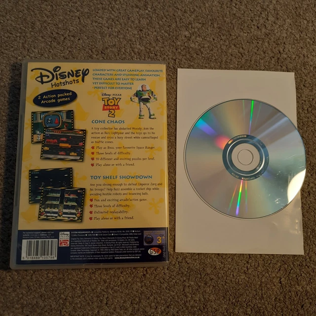 TOY STORY 2 PC GAME CD ROM DISNEY PIXAR HOTSHOTS ACTION ARCADE KIDS ...