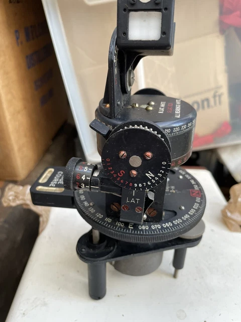 WW2 BOMBER COMMAND RAF Astro Compass MkII in original blue wooden box £ ...