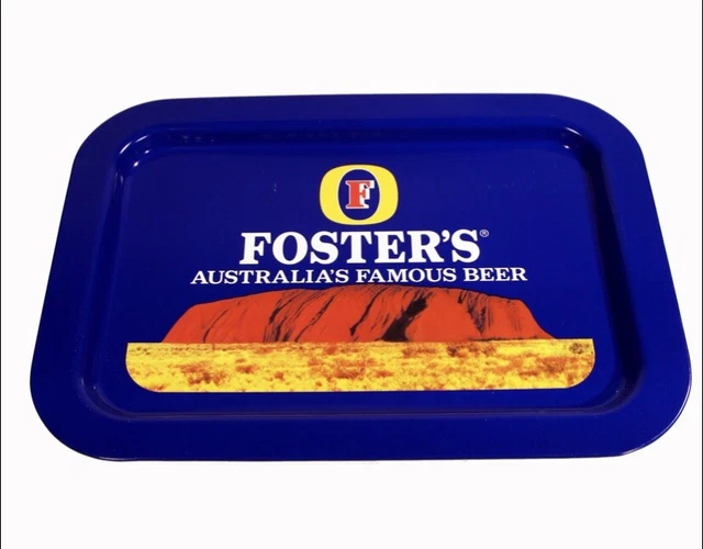 FOSTERS ‘AUSTRALIA’S FAMOUS Beer’ Rectangular Metal Drinks Tray £10.00 ...