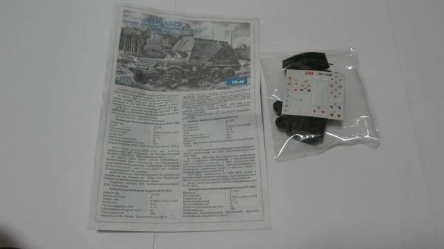 [KASTENGEWINDEDELLEN] 1/72 ICM Soviet BTR-152S Combat Command Vehicle ...