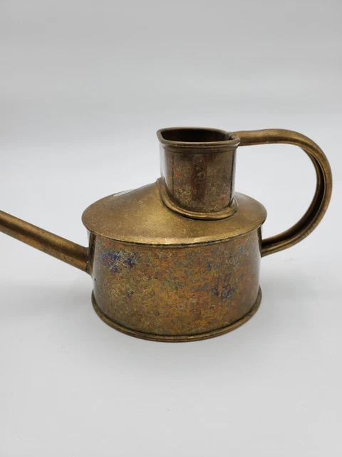 VINTAGE HAWS LONG Neck Brass Watering Can Made In England Indoor ...