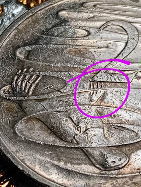 DOUBLING OF PLATYPUS Left Claw on 2010 Australian 20 Cent Coin $50.00 ...