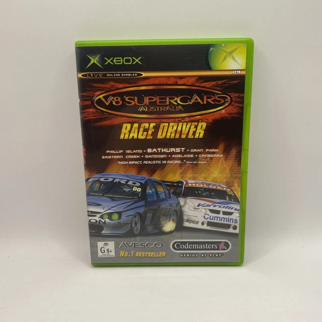 V8 SUPERCARS RACE Driver Original Xbox Game PAL With Manual & Near Mint ...