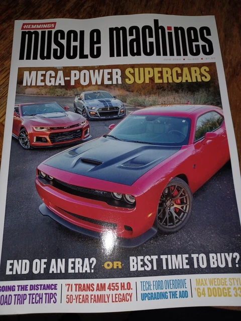 HEMMINGS MUSCLE MACHINES Magazine June 2024 Mega Power Suoercars Free ...