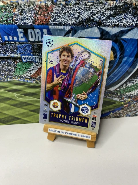 TOPPS MATCH ATTAX 2024/25 2025 Lionel Messi Barcelona Trophy Triumph ...