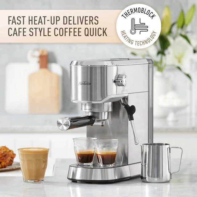 COMPACT BARISTA ESPRESSO Machine | Small Manual Coffee Machine, 15-Bar ...