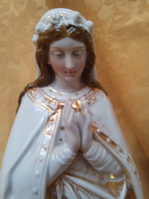 MARIA IMMACULATA FIGUR Bisquitporzellan 38 cm um 1880 EUR 119,00 ...