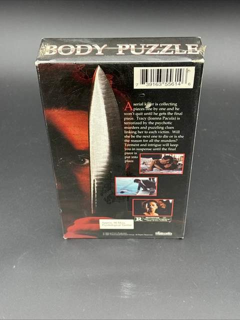 BODY PUZZLE VHS 1994 Triboro Entertainment Joanna Pacula Lamberto Bava ...