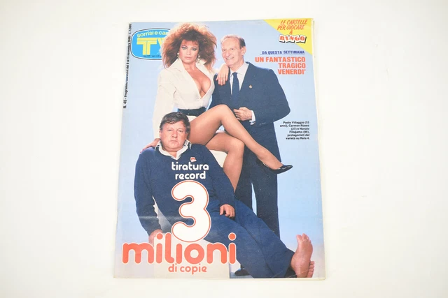 Rivista Tv Sorrisi E Canzoni N 45 Novembre 1986 Carmen Russo Paolo