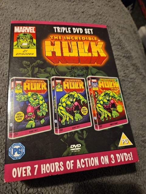 THE INCREDIBLE HULK She Hulk Marvel Triple DVD Box Set Seasons 1&2. 7 ...