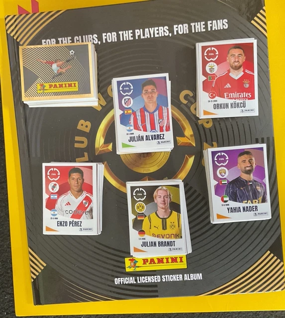 PANINI CLUB WORLD Cup COMPLETE Sticker Collection with SOFT COVER Album ...