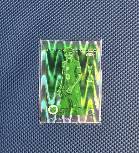 2024-25 TOPPS CHROME Future Stars Lamine Yamal Night Vision Raywave ...