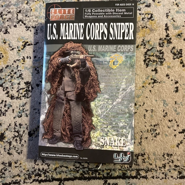 VINTAGE 1/6 SCALE BBI Elite Force USMC Sniper "Snake" US Marine Corps # ...