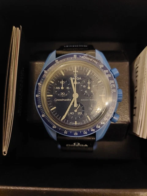 OMEGA SWATCH OMEGA moonswatch neptune..NEW NEVER USED WITH SWACTH ...
