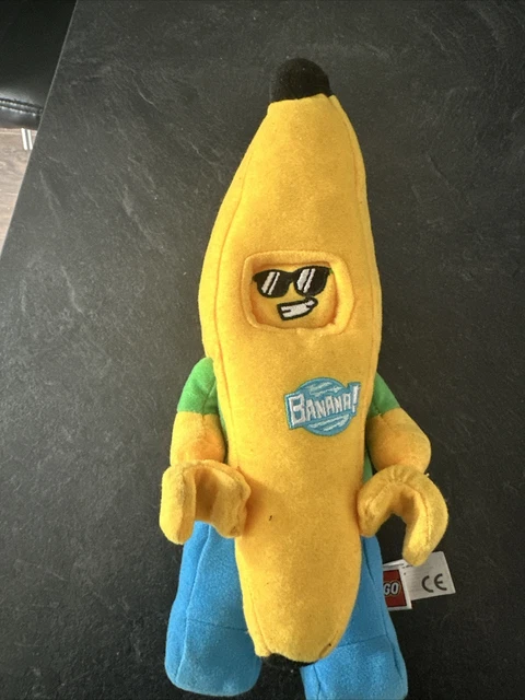 OFFICIAL LEGO CUDDLY Soft Plush Toy - Small 10.5" Minifigure Banana Guy ...