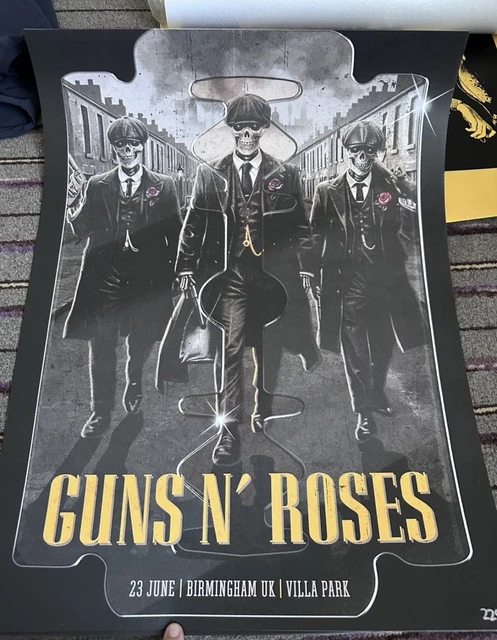 GUNS N’ ROSES lithograph Poster BIRMINGHAM £83.88 - PicClick UK