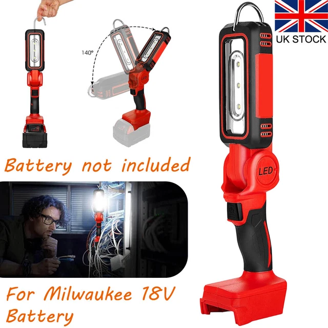 1000 LUMENS LED Work Light Handheld Torch for Milwaukee M18 18V Battery ...