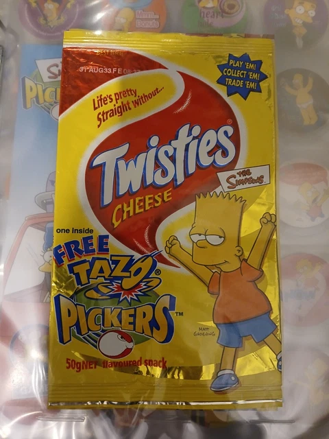 SIMPSONS PICKERS TAZO Chip Packet Twisties Bart $100.00 - PicClick AU