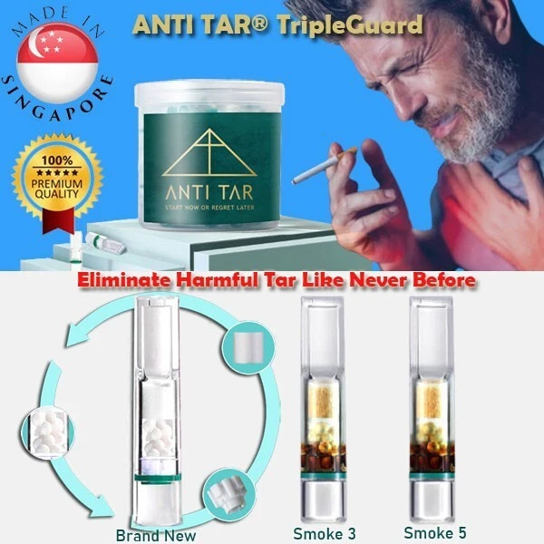 ANTI TAR TRIPLEGUARD Cigarette Filters Tar Trap Block Smoking Tips ...