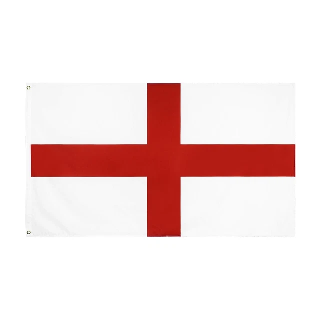 LARGE ENGLAND FLAG 5x3FT St George Cross English Football Sports ...