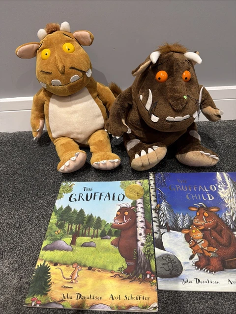 LARGE GRUFFALO & Gruffalo Child soft plush toy and book bundle £19.99 ...