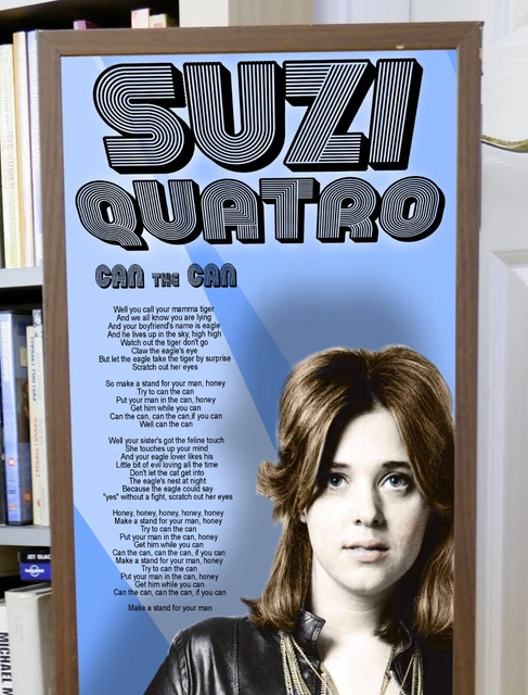SUZI QUATRO CAN The Can Poster Lyric Sheet, Devil Gate Drive, Glam EUR 22,20 - PicClick IT