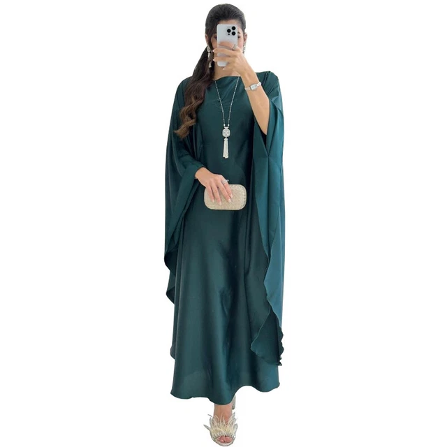 Muslim Women Abaya Maxi Dress Islamic Long Robes Evening Kaftan Dubai
