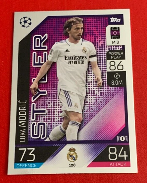 LUKA MODRIC REAL Madrid 2022-23 Topps Match Attax Styler Foil Trading ...