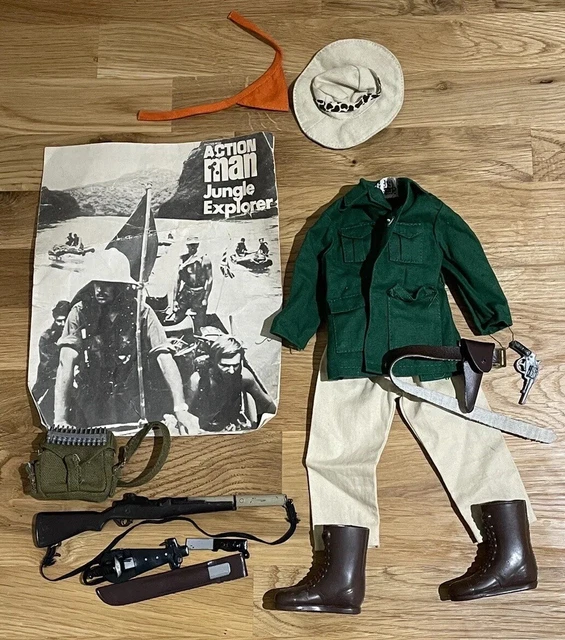 ORIGINAL VINTAGE ACTION Man Jungle Explorer - ORIGINAL PALITOY 35005 £ ...