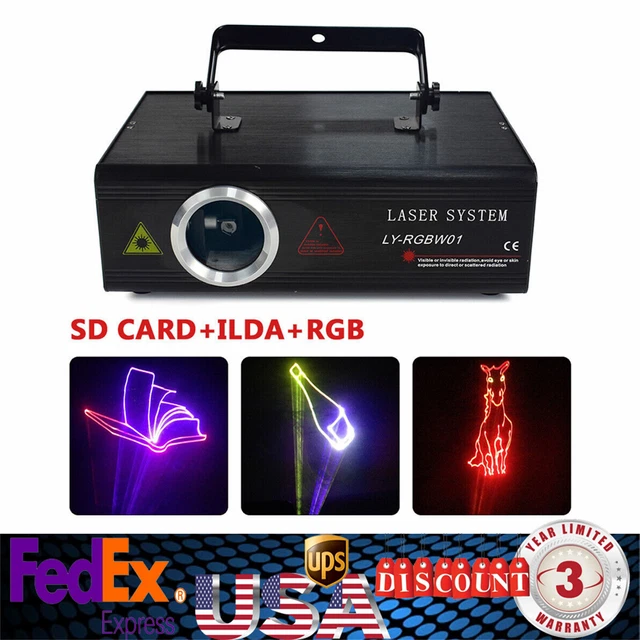 500MW RGB ANIMATION Laser Projector Light DMX ILDA DJ party Club Stage ...