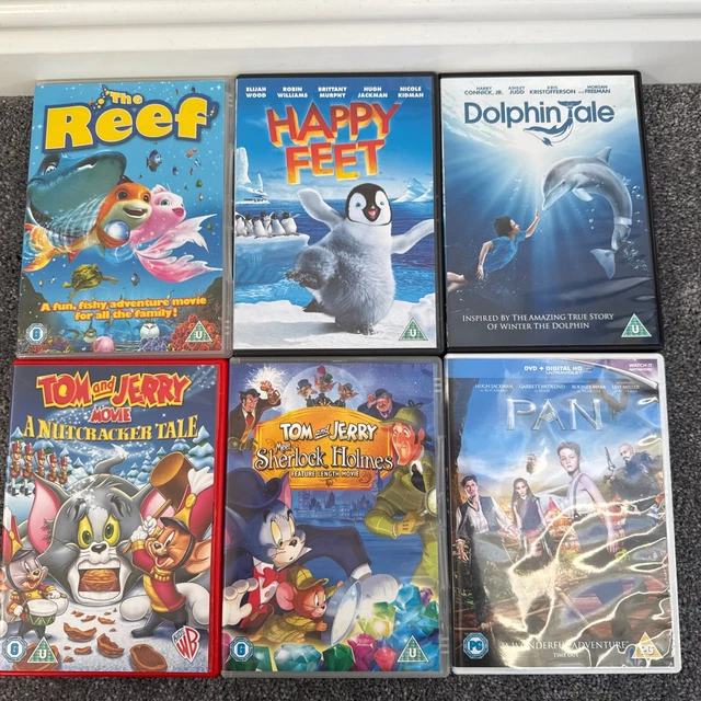 WARNER BROS DVD Collection X6 The Reef, Happy Feet, Dolphin Tale, PAN ...