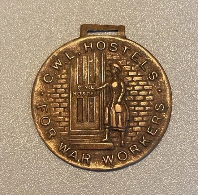 VERY RARE WW1 CWL Hostels for War Workers charity flag day badge/medal ...