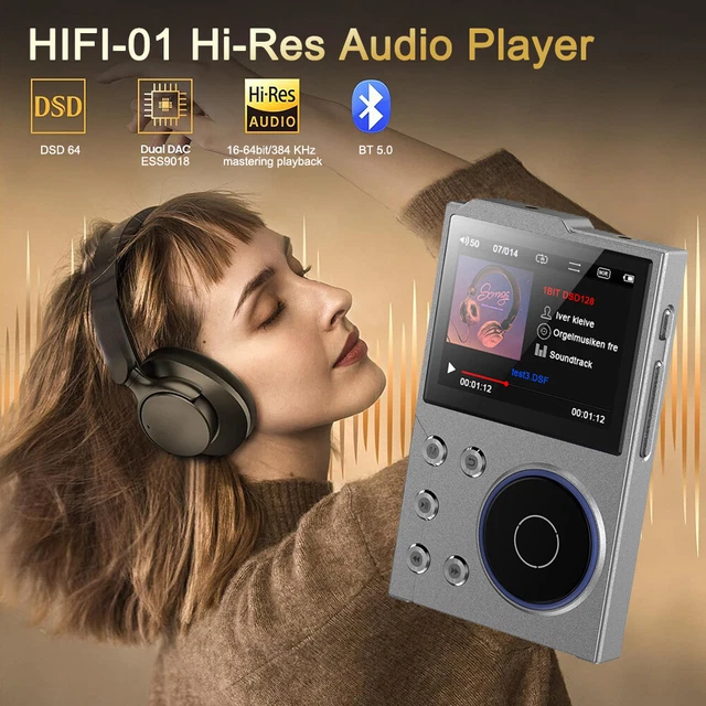 MP3 PLAYER BLUETOOTH Lossless DSD High Resolution Digital Audio HiFi ...