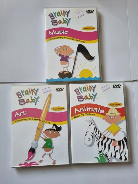 BRAINY BABY DVD Animals -Art -Music Region 2 £5.00 - PicClick UK