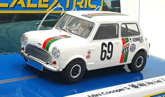 SCALEXTRIC 1/32 SCALE Slot Car C4438 - Austin Mini Cooper S Castrol ...