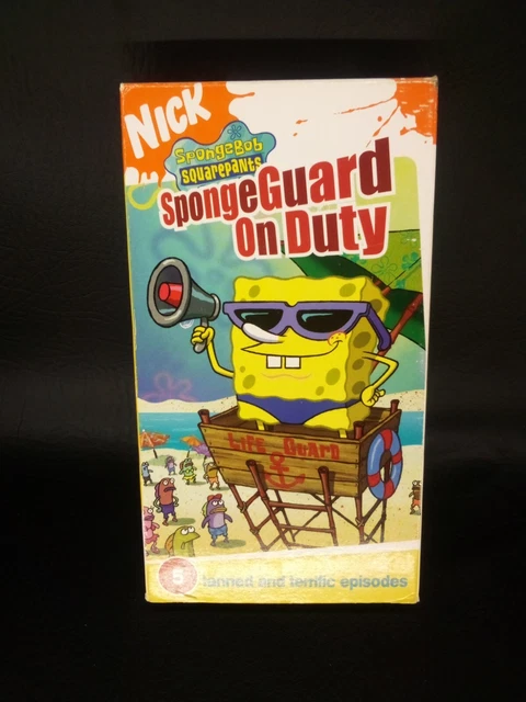 SPONGEBOB SQUAREPANTS VHS Tape Nickelodeon Spongeguard On Duty $13.00 ...