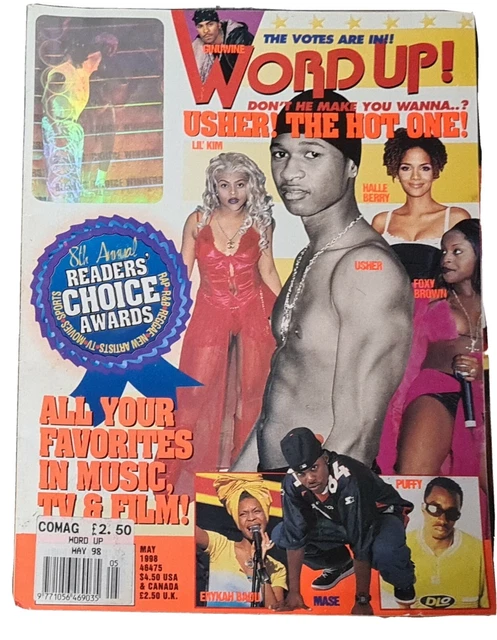 WORD UP MAGAZINE May 1998 Rare Hip Hop/Rnb (Usher, Lil Kim cover) £20.00 - PicClick UK