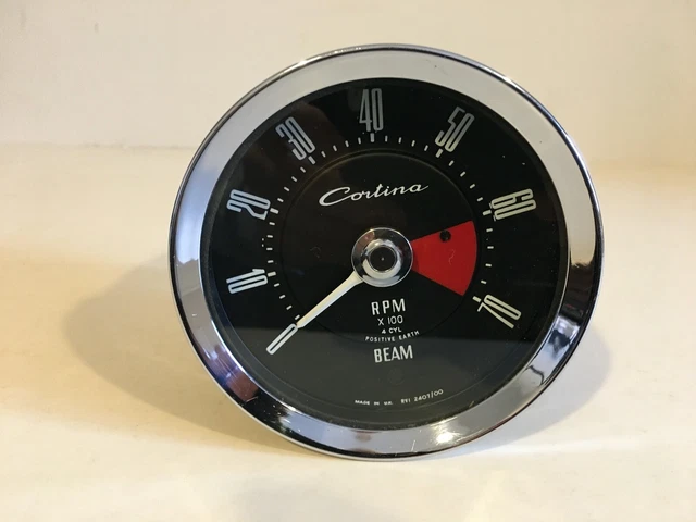 FORD CORTINA MK 1 Tachometer, Rev-Counter, Original, Smiths Instruments ...