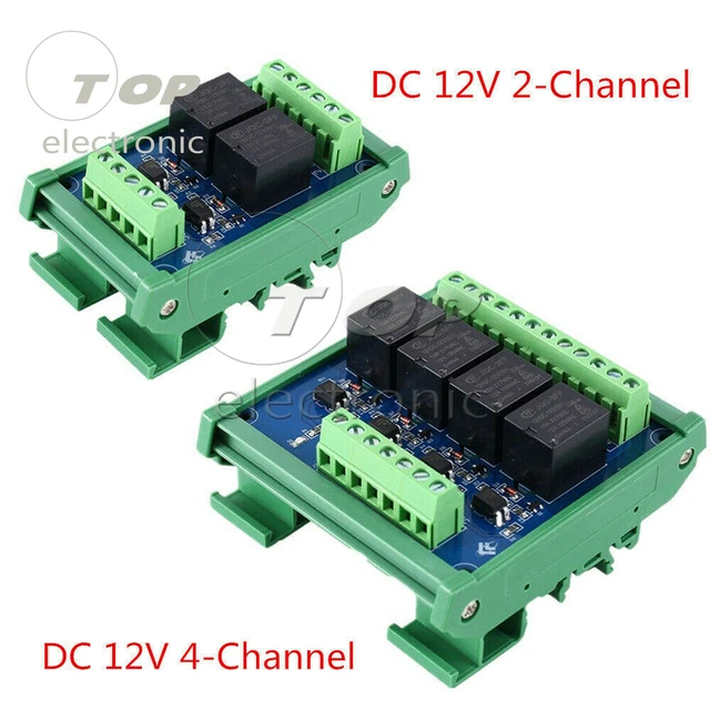 2/4 CHANNELS OPTOCOUPLER Lsolation Relay Module 12V PLC Signal ...