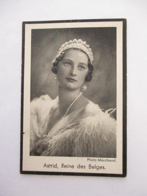 OLD PIOUS IMAGE To Share Deaths Astrid Queen Of The Belgians 1935 £10. ...
