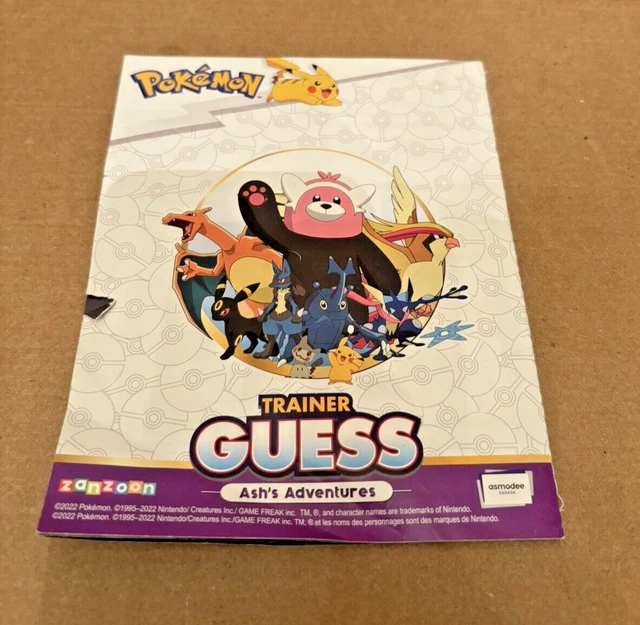 TRAINER GUESS GAME Ash's Adventures Replacement Pokemon Field Guide ...