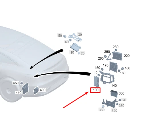 MERCEDES-BENZ EQS V297 Parking System Control Unit A0009009842 NEW ...