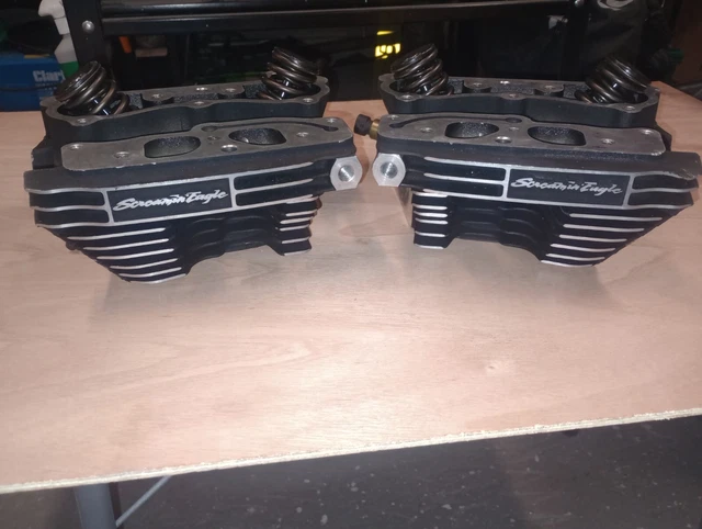 HARLEY DAVIDSON SCREAMIN eagle Twin Cam Heads £400.00 - PicClick UK