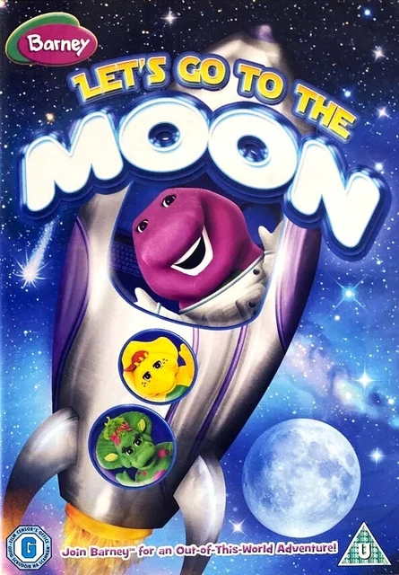 BARNEY & FRIENDS LETS GO TO THE MOON spaceship DVD ...