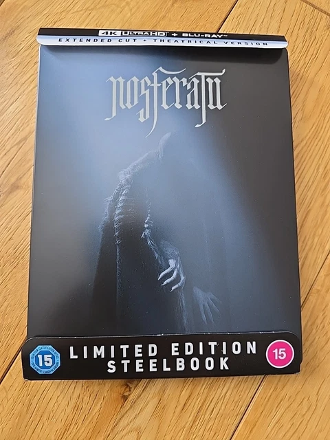 NOSFERATU EXTENDED CUT Steelbook Limited Edition [15] 4K UHD £8.52 ...