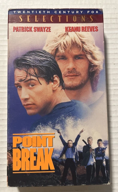 POINT BREAK (VHS, 1991)- Patrick Swayze- Keanu Reeves -Good Condition £ ...