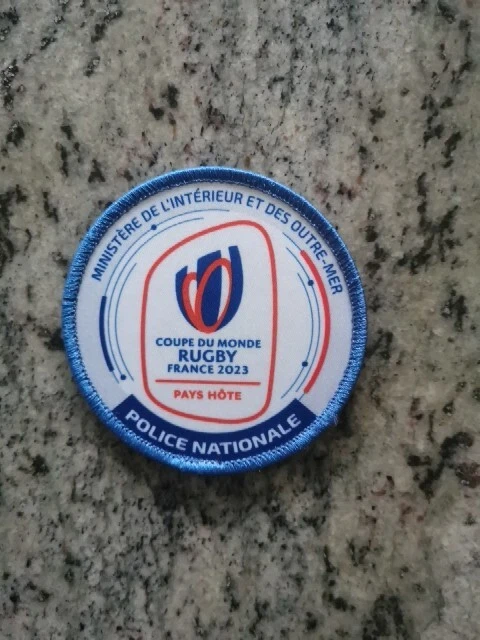 ECUSSON PATCH POLICE Nationale FRANCE RUGBY 2023 RWC 23 Ministère de l ...